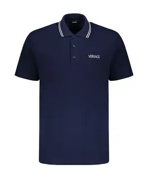 Versace Short-sleeved Polo Shirt - Blue