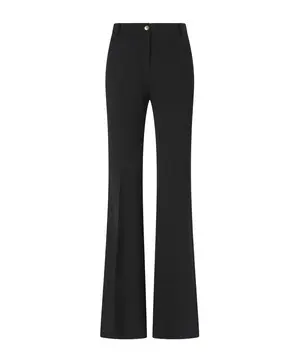 Pinko Belt Loops Tailored Flared Trousers