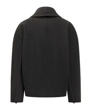 LANVIN Double-breasted Coat With Wide Lapels
