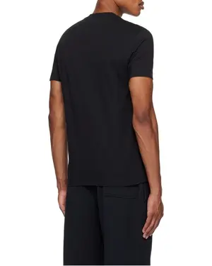 Burberry Logo Patch Crewneck T-shirt - Black