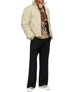 Burberry Checked Lace-up Sneakers - Brown