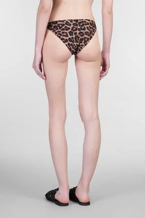 ANINE BING Leopard-printed Low-rise Bikini Bottoms
