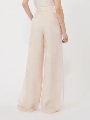 Max Mara Silk Wide Leg Trousers