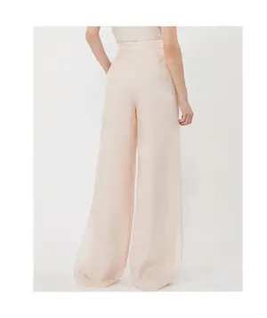 Max Mara Silk Wide Leg Trousers