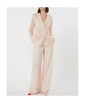 Max Mara Silk Wide Leg Trousers