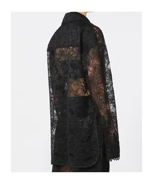 Sportmax Oversized Floral Lace Shirt