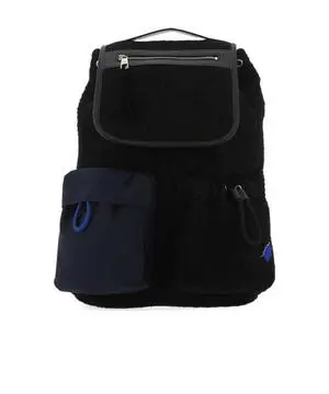 ADER ERROR Logo Patch Panelled Boucle Backpack