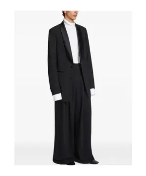 Dries Van Noten Single-breasted Tailored Blazer - Black