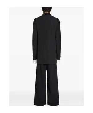 Dries Van Noten Single-breasted Tailored Blazer - Black