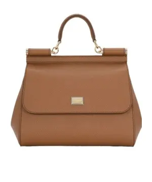 Dolce & Gabbana Sicily Large Tote Bag - Caramel