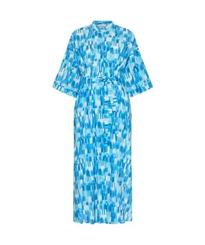 Marella Belted Printed Shirt Skirt