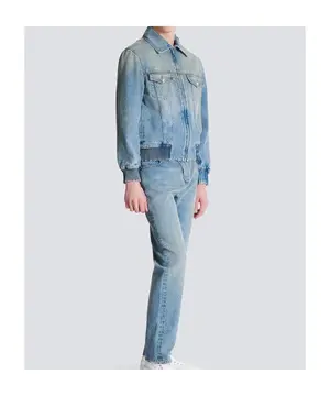 Balmain Cropped Denim Jacket