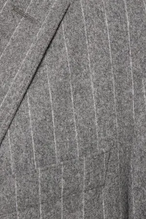 Hugo Boss Slim Fit Striped Blazer - Grey