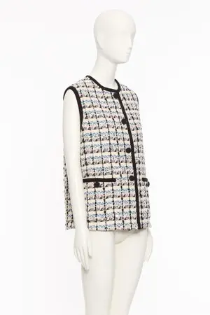 Valentino Garavani Button-up Tweed Gilet
