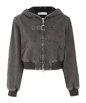 Our Legacy Cropped Hooded Denim Jacket