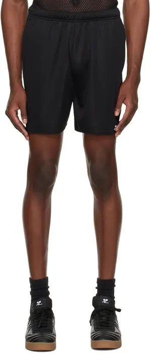 COURREGES Drawstring Sporty Shorts - Black