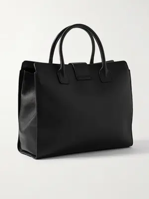 NILI LOTAN Lou Leather Tote Bag - Black
