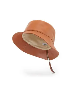 Loewe Logo Patch Zip Detailed Fisherman Bucket Hat