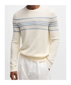 Hugo Boss Long Sleeve Sweater With Contrasting Stripes
