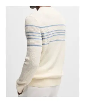 Hugo Boss Long Sleeve Sweater With Contrasting Stripes