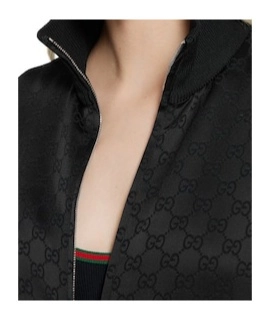 Gucci Monogrammed Zip-up Jacket