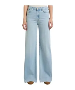 7 For All Mankind Lotta Wide-leg Jeans - Blue
