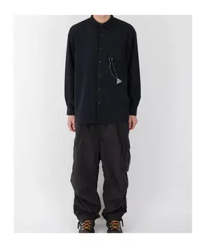 AND WANDER Long-sleeved Overshirt