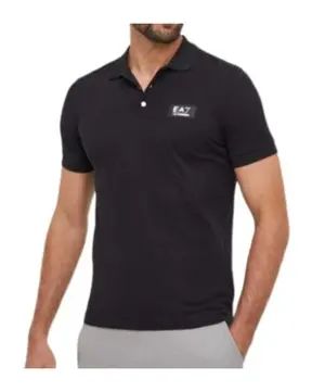 EA7 Logo Lapel Polo Shirt