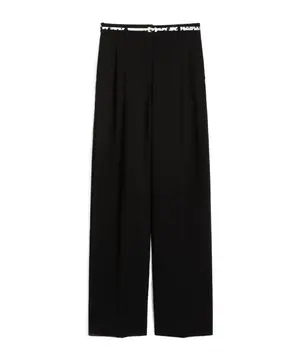 Max Mara Corvino Flowing Cady Trousers - Black