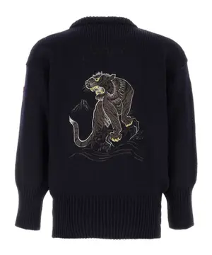 Junya Watanabe Embroidered Motif Knit Jumper