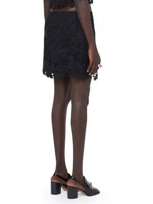Sportmax Bora Floral Embroidered Mini Skirt
