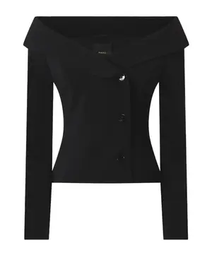 Pinko Off-the-shoulder Slim-fit Jacket