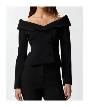 Pinko Off-the-shoulder Slim-fit Jacket