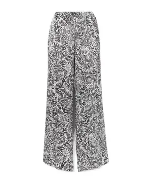 Dries Van Noten Floral Print Wide Leg Pants