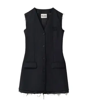 Miu Miu Sleeveless V-neck Dress