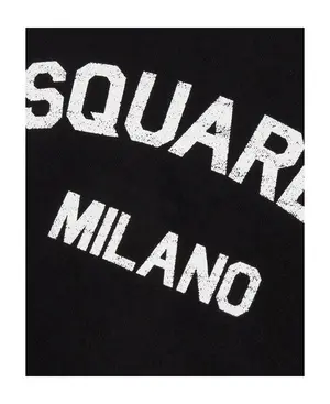 Dsquared2 Logo Printed Loose-fit T-shirt - Black
