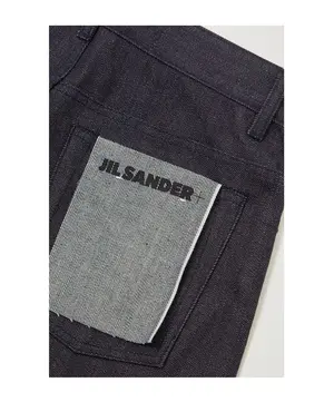 JIL SANDER Logo Patch Straight-leg Jeans