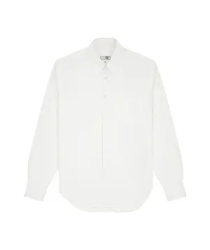 MAISON MARGIELA Cut Out Detailed Buttoned Shirt - White