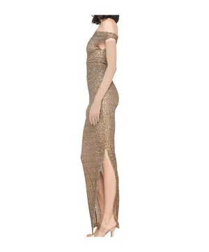 Norma Kamali One-shoulder Sequin Maxi Dress With Side Slits