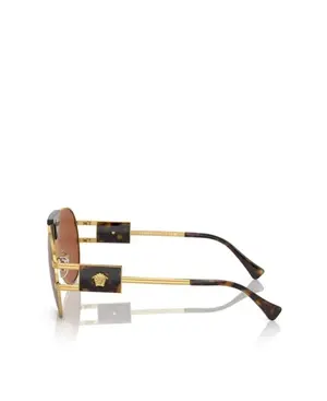 Versace Aviator Frame Sunglasses