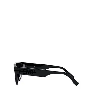 Fendi Square Frame Logo Sunglasses - Black