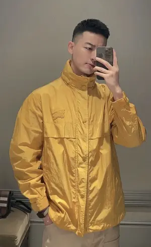 Burberry Lightweight Nylon Hooded Jacket With Equestrian Knight Appliqu