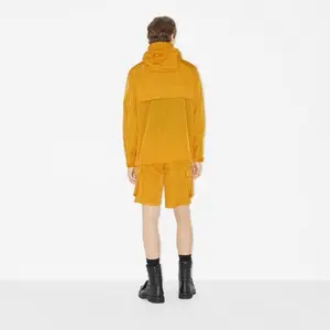 Burberry Lightweight Nylon Hooded Jacket With Equestrian Knight Appliqu