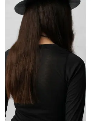 ANN DEMEULEMEESTER Round Neck Long Sleeve T-shirt