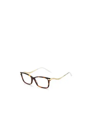 JIMMY CHOO Rectangular Eyeglasses With Tortoiseshell Frames - Multicolor