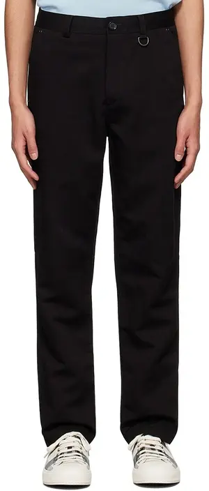 Burberry Button Detailed Straight Leg Trousers