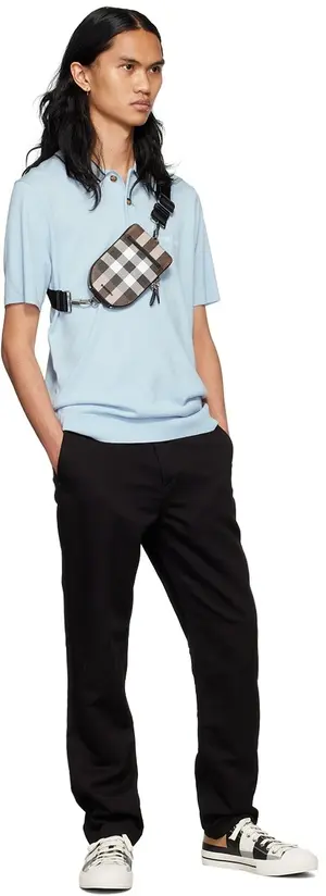 Burberry Button Detailed Straight Leg Trousers