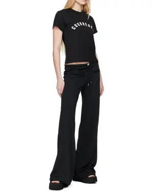COURREGES Ac Straight Printed T-shirt - Black