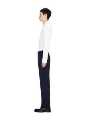 Off-White Mid-rise Straight Leg Pants - Black