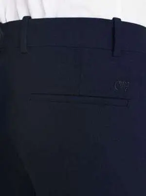 Off-White Mid-rise Straight Leg Pants - Black
